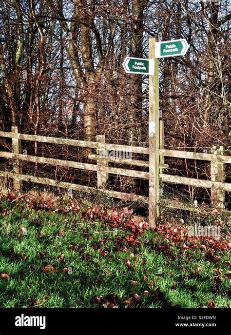 public footpath signs right to roam access across private farm land