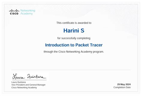 Harini Selvakumar On Linkedin Cisco Networking Packettracer Learningjourney