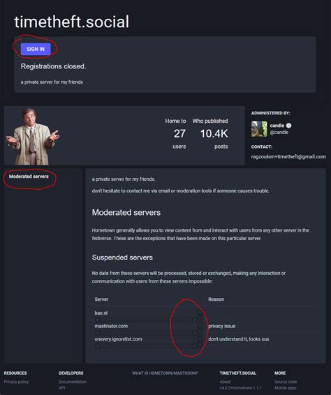 A Few Issues On The Server About Page · Issue 1287 · Hometown Fork