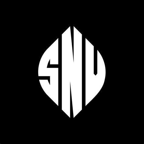 Snv Circle Letter Logo Design With Circle And Ellipse Shape Snv