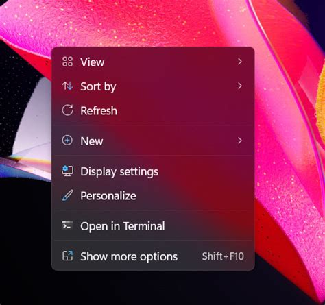 Open With Windows Terminal Context Menu Not Display On Desktop Or