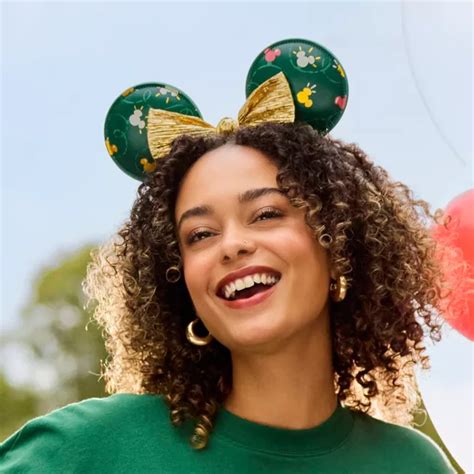 Mickey Mouse Icon Holiday Lights Ears Headband For Adults