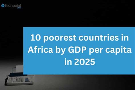 10 Poorest Countries In Africa By Gdp Per Capita In 2025