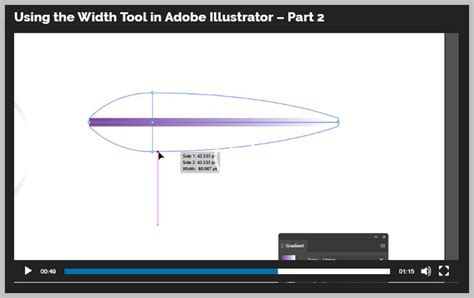 using the width tool in adobe illustrator mini tutorial