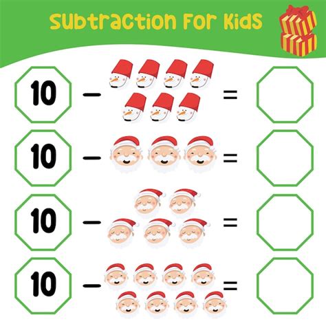 어린이를 위한 계산 활동 워크시트 유치원을 위한 교육 인쇄용 수학 프리미엄 벡터