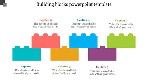 Attractive Building Blocks PowerPoint Template Presentation