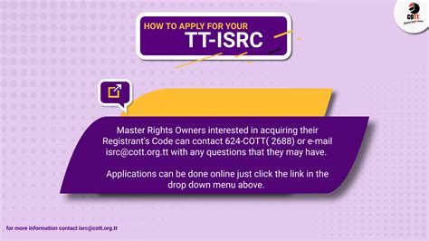 Isrc Copyright Music Organisation Of Trinidad And Tobago