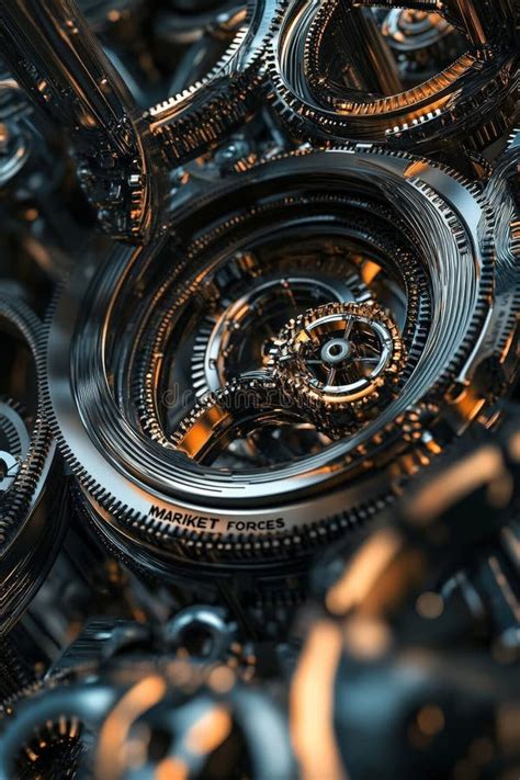 Intricate Gears Of Asset Allocation Stock Illustration Illustration