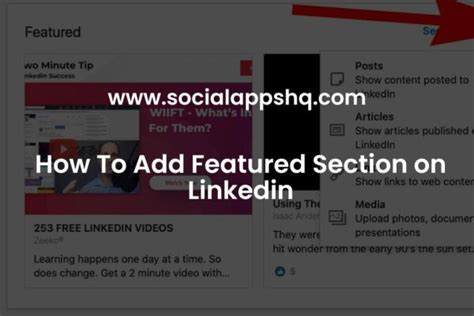 How To Add Featured Section On Linkedin SocialAppsHQ