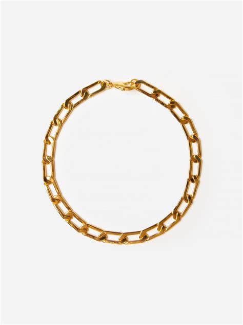 Martha Calvo Womens Flat Figaro Chain Necklace