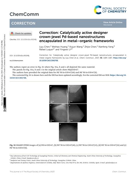 Pdf Correction Catalytically Active Designer Crown Jewel Pd Based