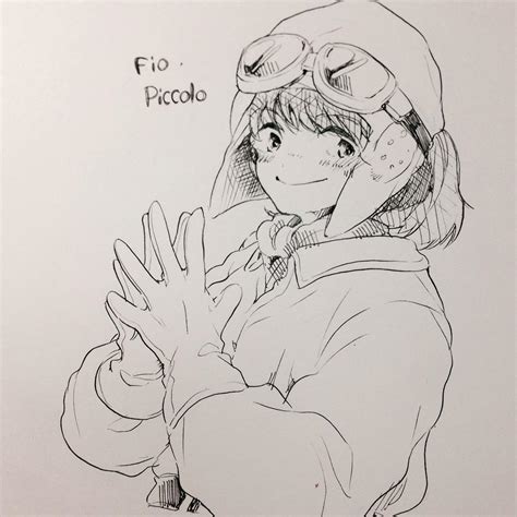 「作業用bgmのつもりだったのにがっつり見てしまった落書きフィオ 」乙川 灯の漫画