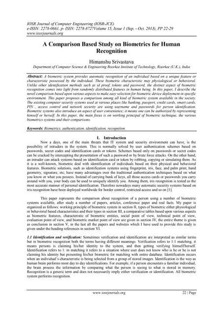 Deep Learning Based Biometric Authentication Using Electrocardiogram And Iris Pdf