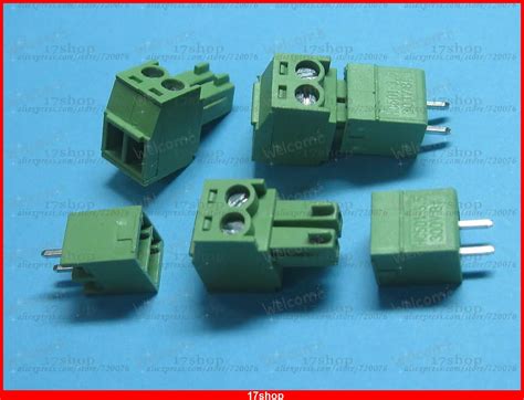 200 X Pitch 3 81mm 2way Pin Screw Terminal Block Connector Green Pluggable Type In Terminal