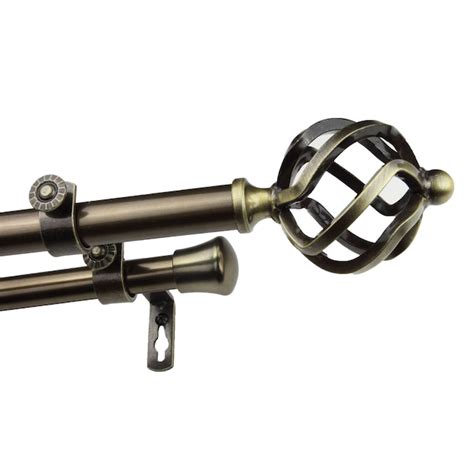 Rod Desyne 1316 In Twist 120 In To 170 In Antique Brass Steel Double