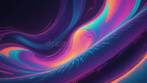 The Surface Has A Concave Curve Colorful Patterns Stock Illustration