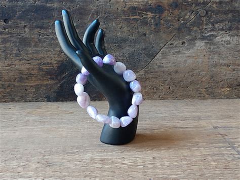 Amethyst Stretch Nugget Bracelet Arachnes Web
