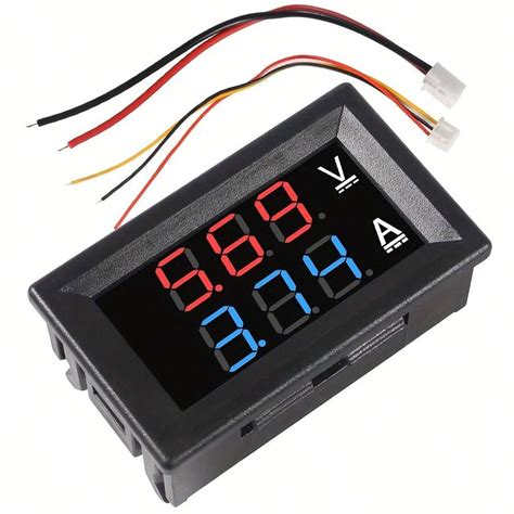 0 28 Led Voltage Meter Ammeter Meter Red Blue Digital Multimeter