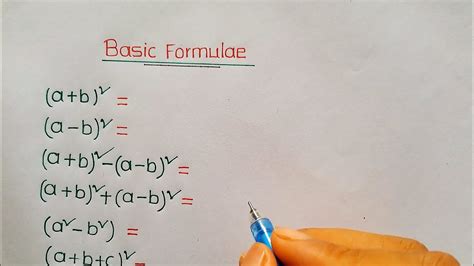 Basic Math Formula Youtube