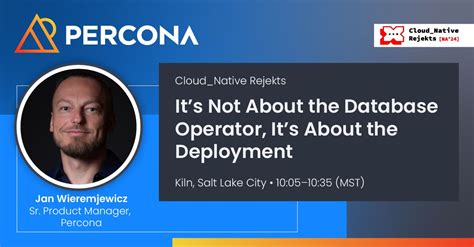 Rejekts2024 Database Kubernetes Percona