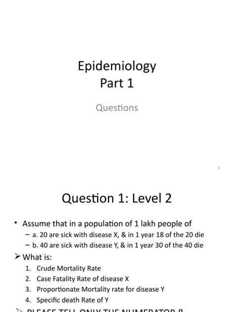 Epidemiology Questions And Answers Calculating Rates Assessing Validity And Reliability Pdf