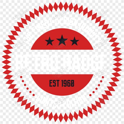 레트로 배지 디자인 Png 일러스트 무료 다운로드 Lovepik