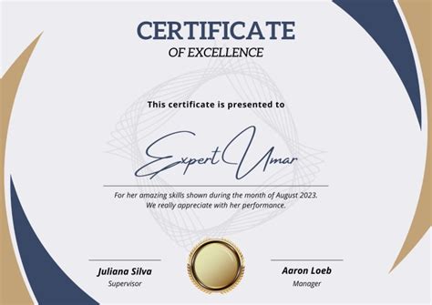 Design Amazing Formal Custom Certificate By Expert Umar Fiverr