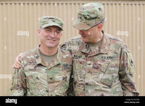 Col Anthony Smith With Brig Gen Clint E Walker Commanding General