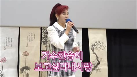 가수한송이 금호읍민과함께하는 음악회 보고싶다내사랑 Youtube