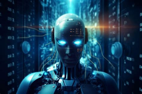 Premium Ai Image Robot Electronic Access Authentication System Tech