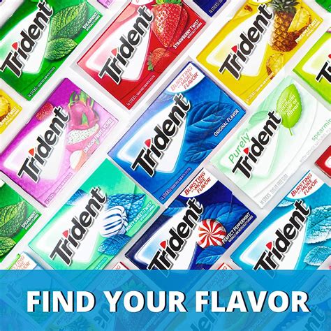 Trident Original Flavor Sugar Free Gum 12 Packs 168 Total Pieces