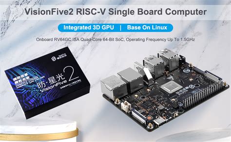geeekpi visionfive2 8gb starter kit visionfive2 risc v single board