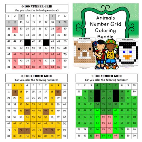 Number Grid Printables