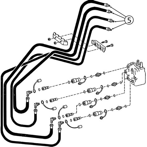 John Deere 520 Tractor To Loader Hydraulic Hose Hw Part Store