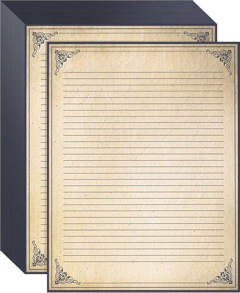 Vintage Lined Paper Stationery
