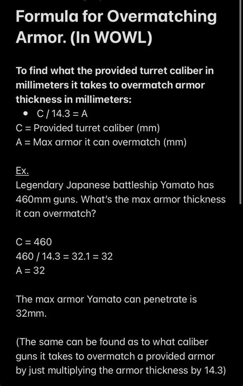 Armor Overmatch Guide Rwowslegends