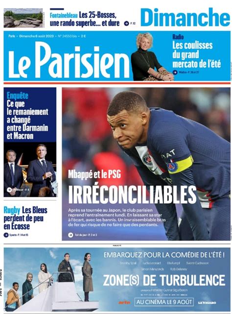 Revue de presse PSG Kylian Mbappé Verratti attaque
