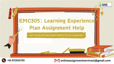 Emc305 Learning Experience Plan Assignment Help Online Assignment