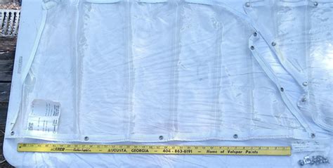 Isinglass Clear Vinyl 30 Gauge Polished Marine Grade Boat Enclosure 2