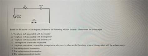 Solved Based On The Above Circuit Diagram Determine The Chegg