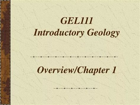 Ppt Gel111 Introductory Geology Powerpoint Presentation Free