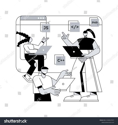 Computer Programming Camp Abstract Concept Vector Stock Vector Royalty