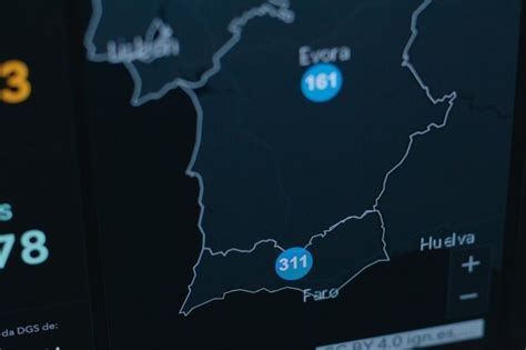 Premium Photo Blue Map
