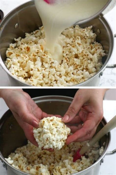 Easy Popcorn Balls Recipe With Marshmallows Crazy For Crust