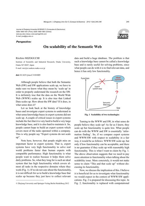 Pdf On Scalability Of The Semantic Web