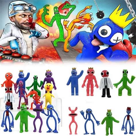 12 Pcs Roblox Rainbow Friends Cifras Acción Juguete Modelos 200 en