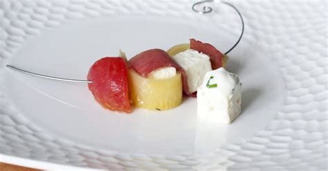 Brochettes Ap Ritives La Viande Des Grisons Et Sauce Au Yaourt
