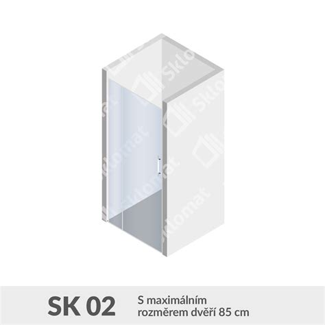 Sprchový kout SK s maximálním rozměrem dveří cm SKLOMAT
