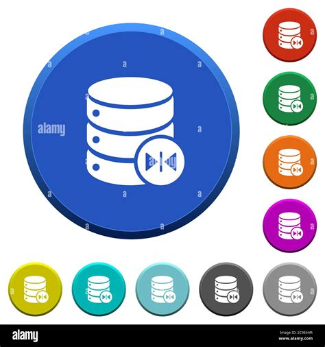 Select Database Table Column Round Color Beveled Buttons With Smooth