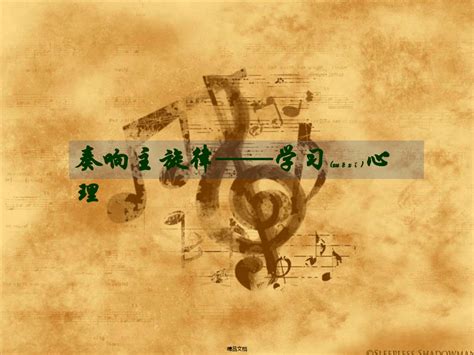 第二章：大学生的学习心理指导word文档在线阅读与下载无忧文档